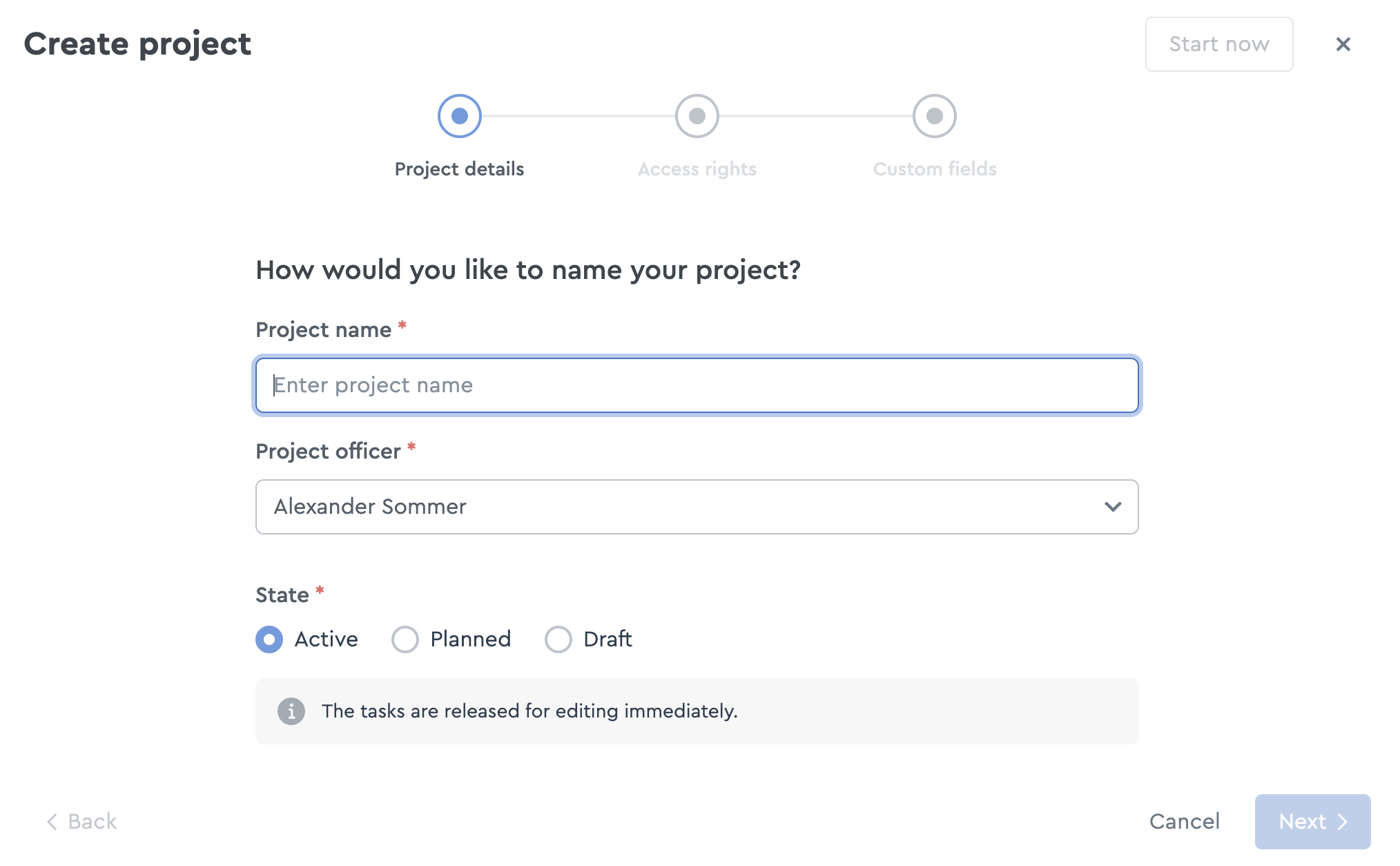 How to Create a New Project
